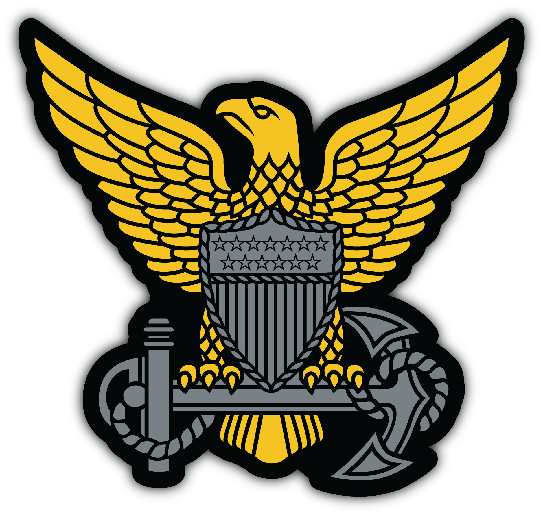 Officer Crest (Coast Guard Edition) – Shipmate Stickers LLC